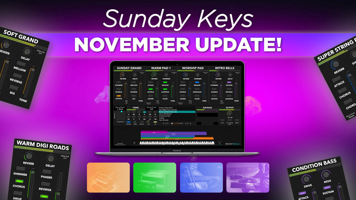 Sunday Keys for MainStage 2021- November Update Walkthrough – Sunday Sounds