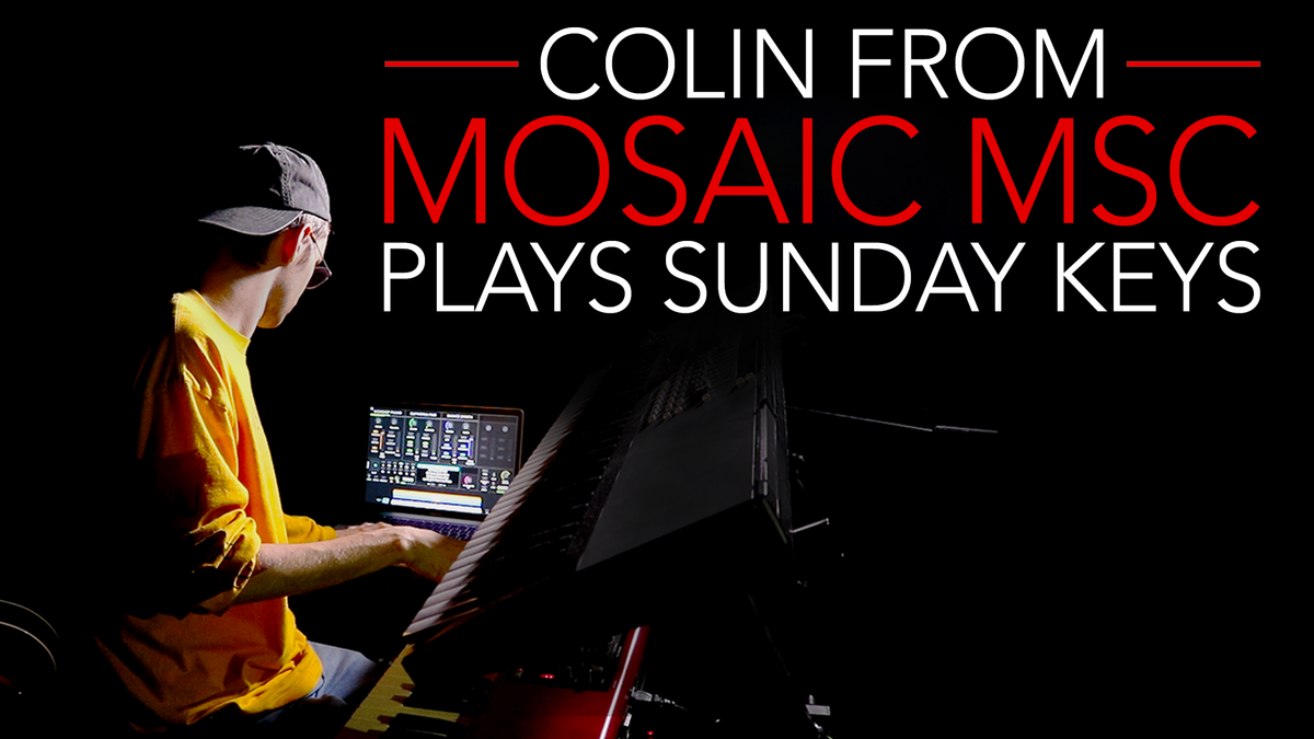 Colin from Mosaic MSC demos the Sunday Keys MainStage Template ...