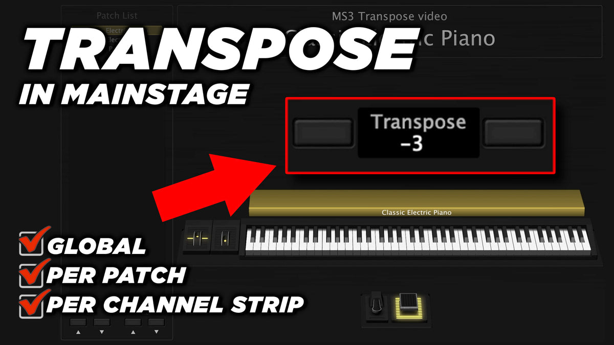 How To Transpose In Mainstage 3 Sunday Sounds